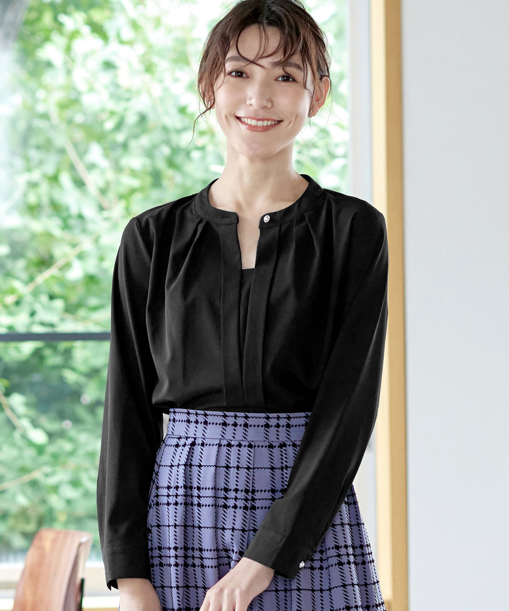 【新色追加】 バンドカラー2WAYタックブラウス – Tiaclasse